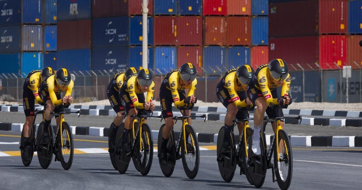 Team Visma | Lease a Bike | Instructive team time trial for Team…