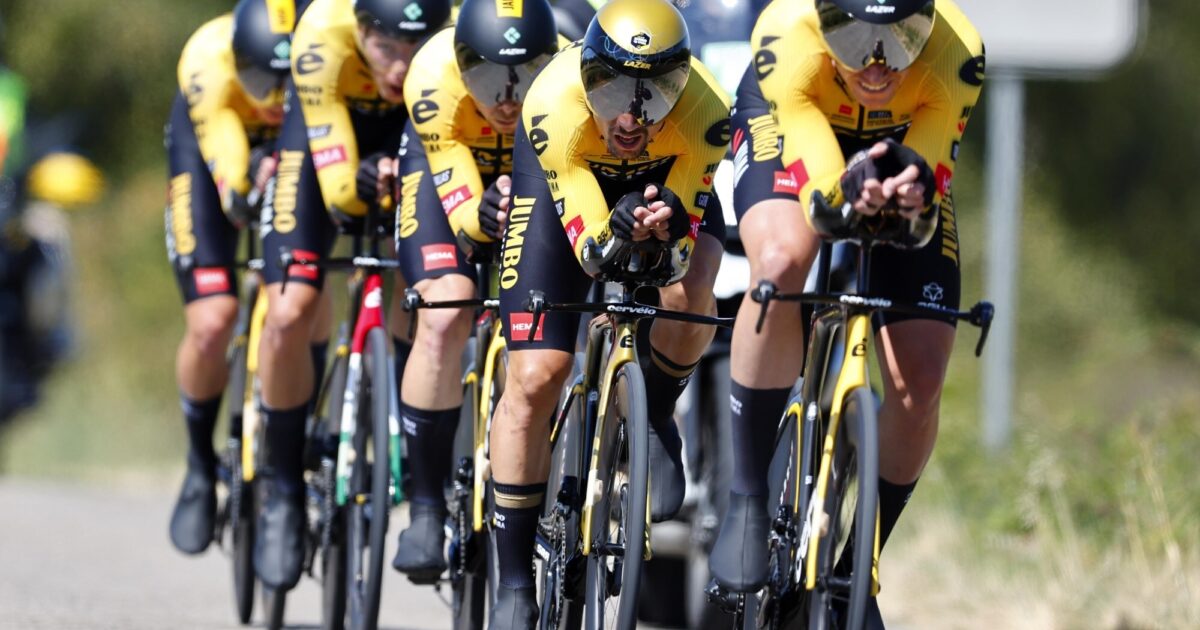 Team Visma | Lease a Bike | Team Jumbo-Visma wins team time trial at…