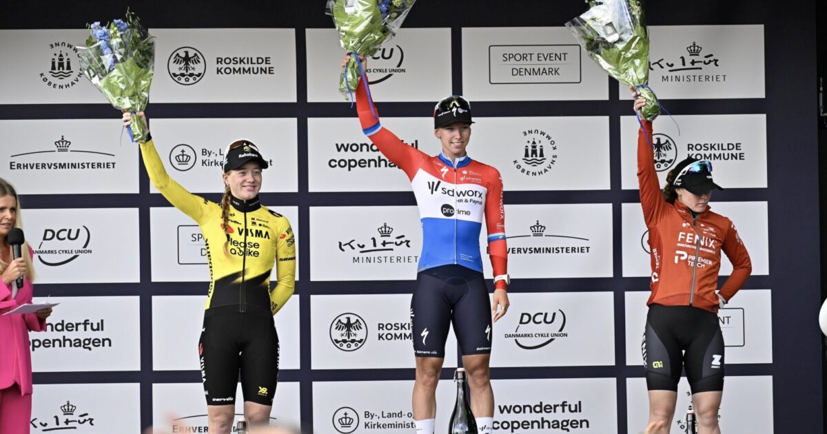 Team Visma | Lease a Bike | Veenhoven sprints to strong third place…
